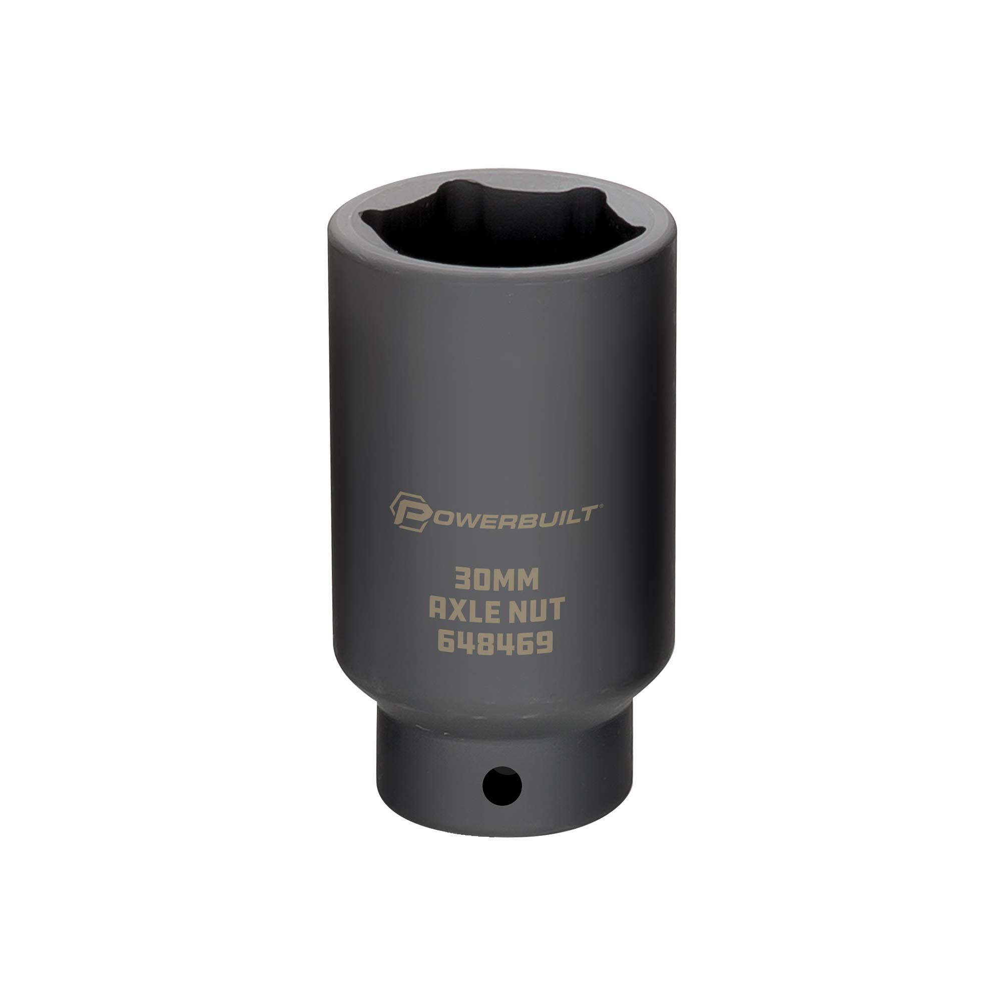 Powerbuilt 30mm Axle Nut Socket, 1/2-Inch Drive, 6 Point, Extra Deep ...