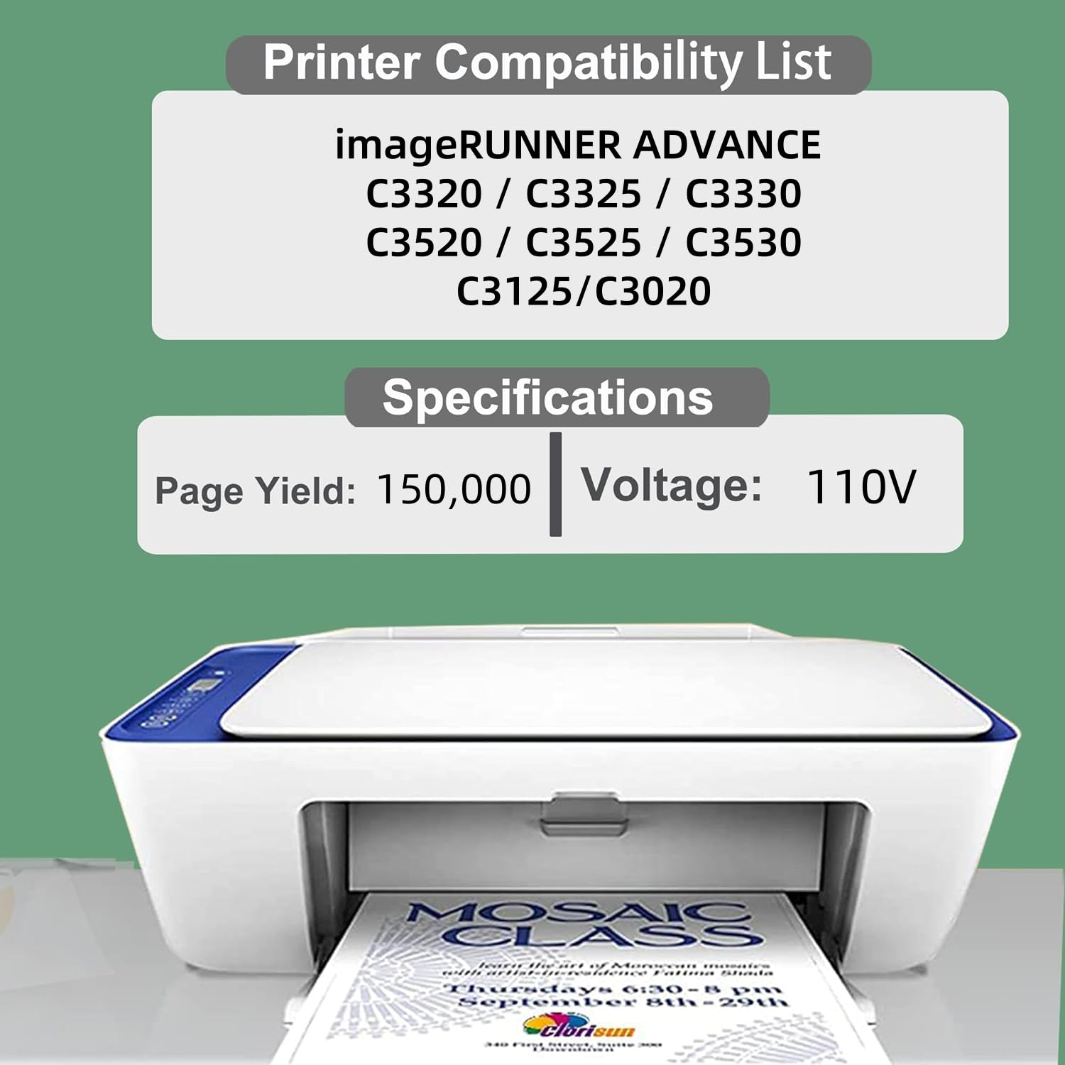 CANON FIXING FUSER Unit FM1-R123 Canon ImageRUNNER Advance 525iF III ...