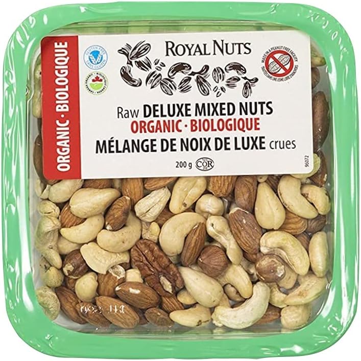 ROYAL NUTS Organic Deluxe Mix Unsalted, 200 Grams : Amazon.ca: Grocery ...