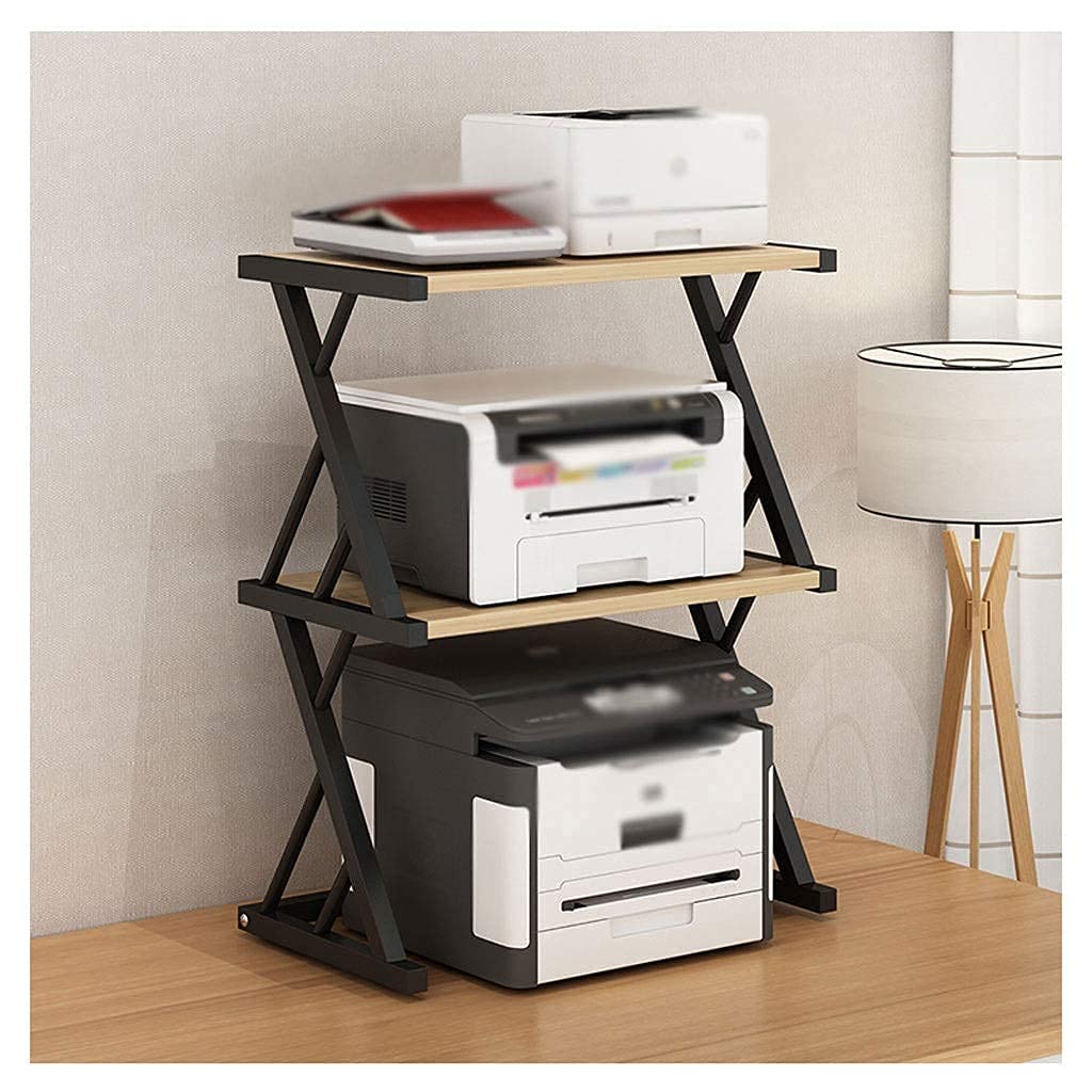 Buy Printer Stand Shelf Desktop Printer Stand 3-Layer Multi-Function ...