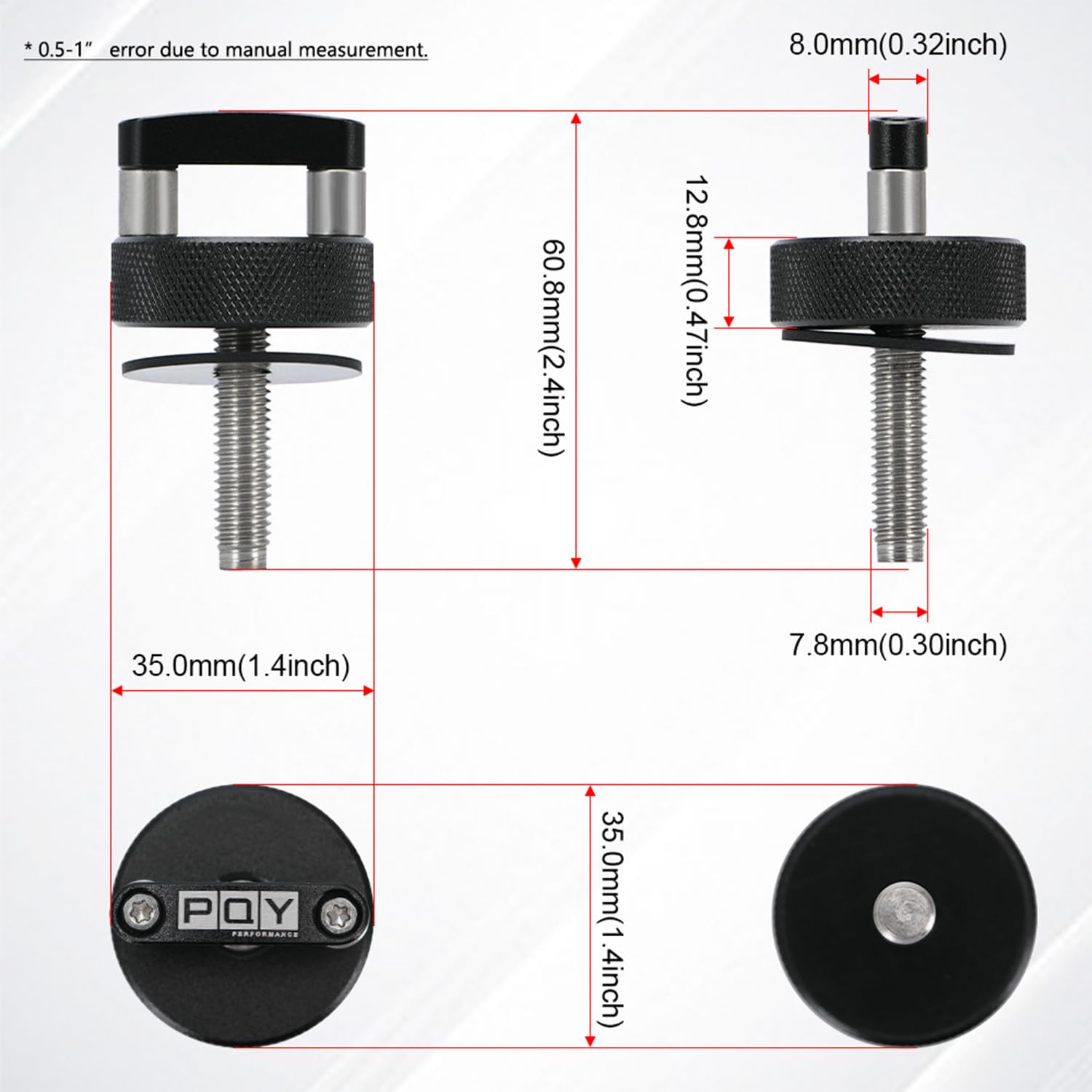 Snapklik.com : PQY Hard Top Bolts Quick Removal Fastener Thumb Screws ...