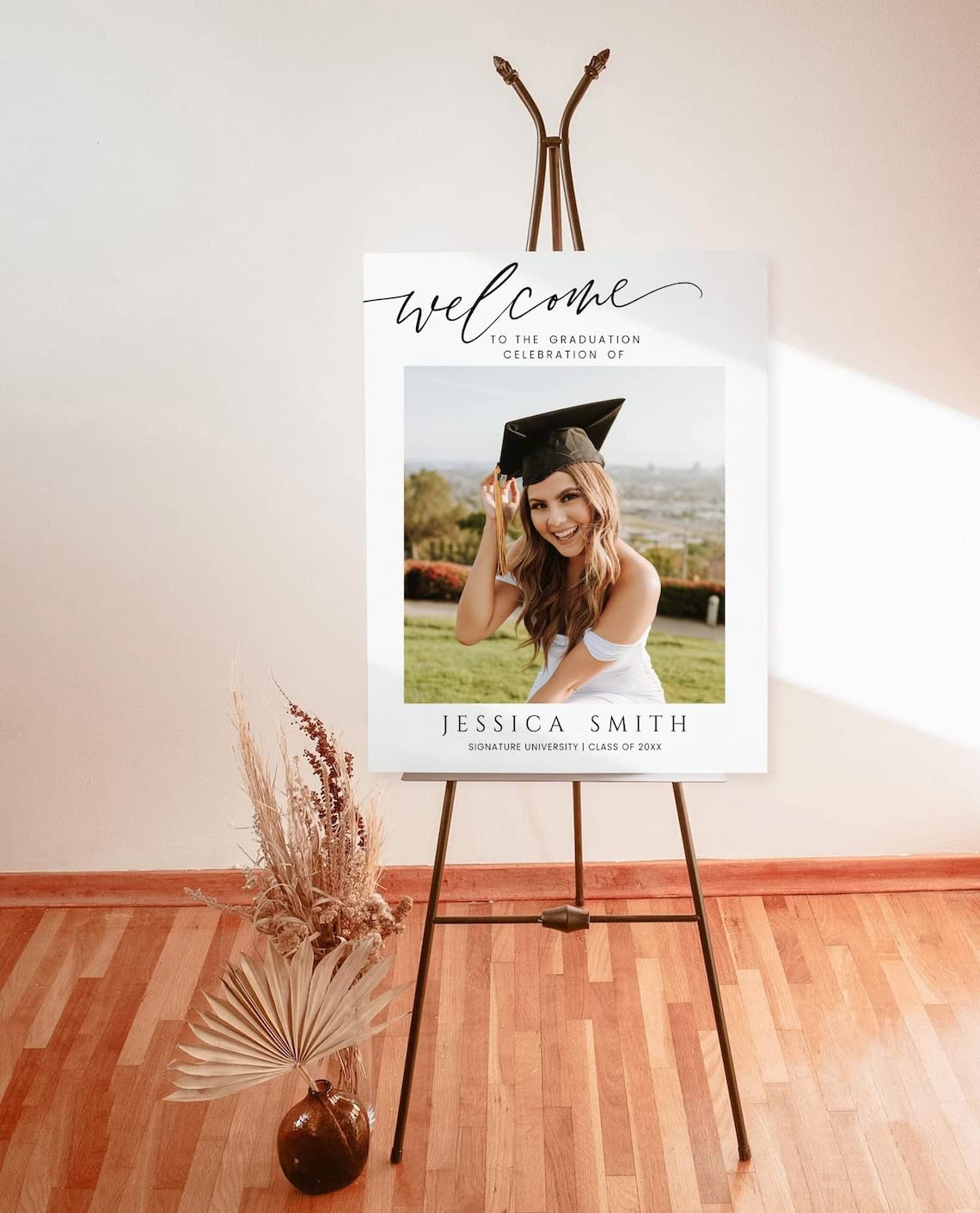 Amazon.com : DANAG Personalized Graduation Welcome Sign, Graduation ...