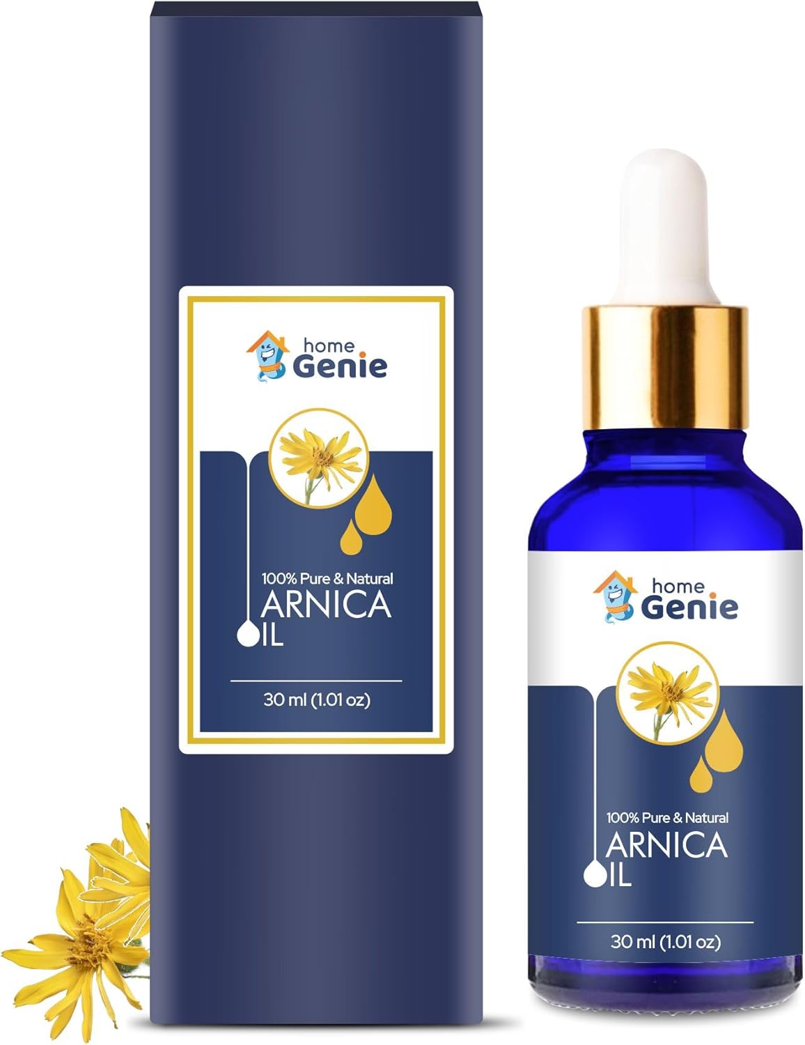 Amazon.com : Home Genie Arnica (Arnica Montana) Oil|100% Pure & Natural Undiluted Essential Oil ...