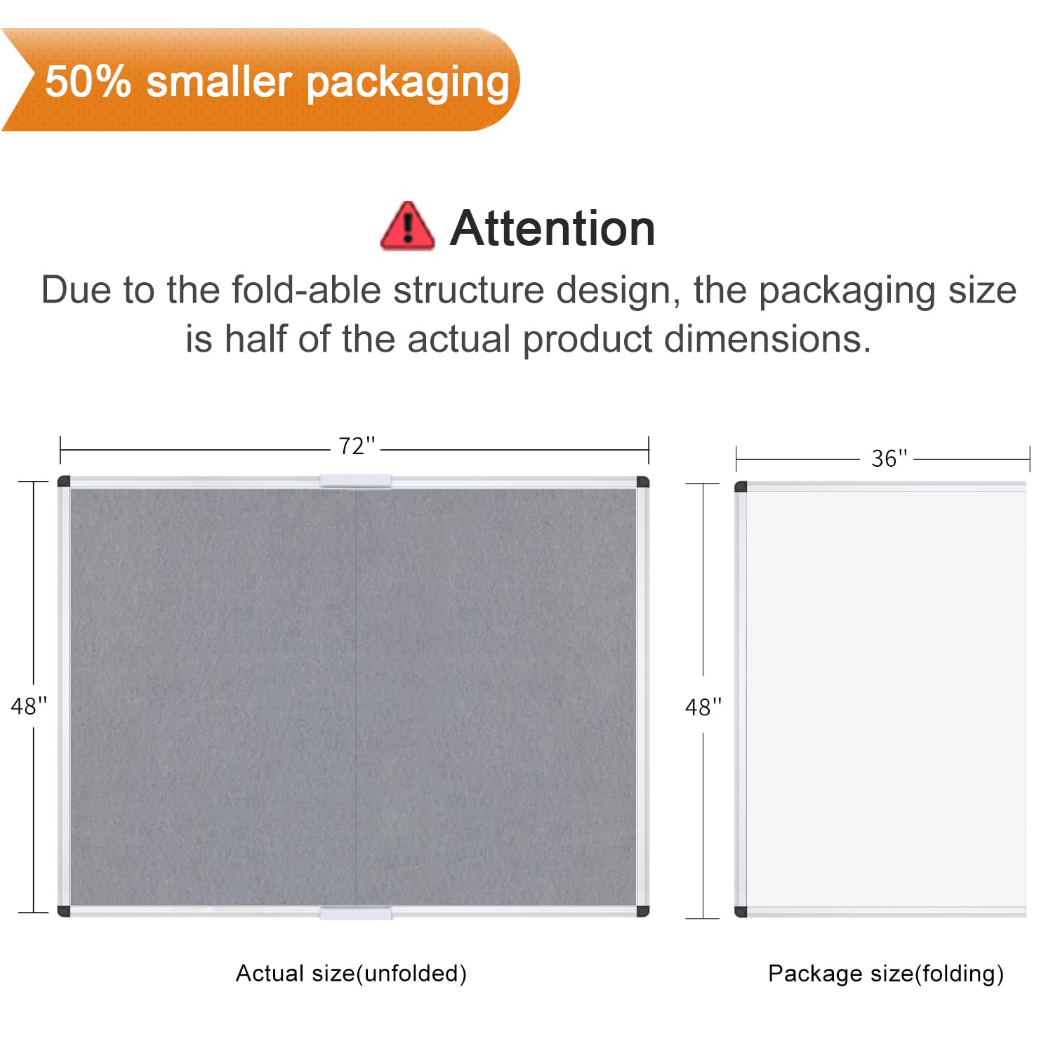 Snapklik.com : VIZ-PRO Large Fabric Bulletin Board/Foldable Notice ...