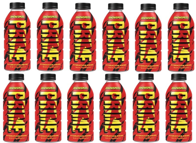Amazon.com: Ishowspeed Prime Sports Drink Limited Edition (12) Bottles ...