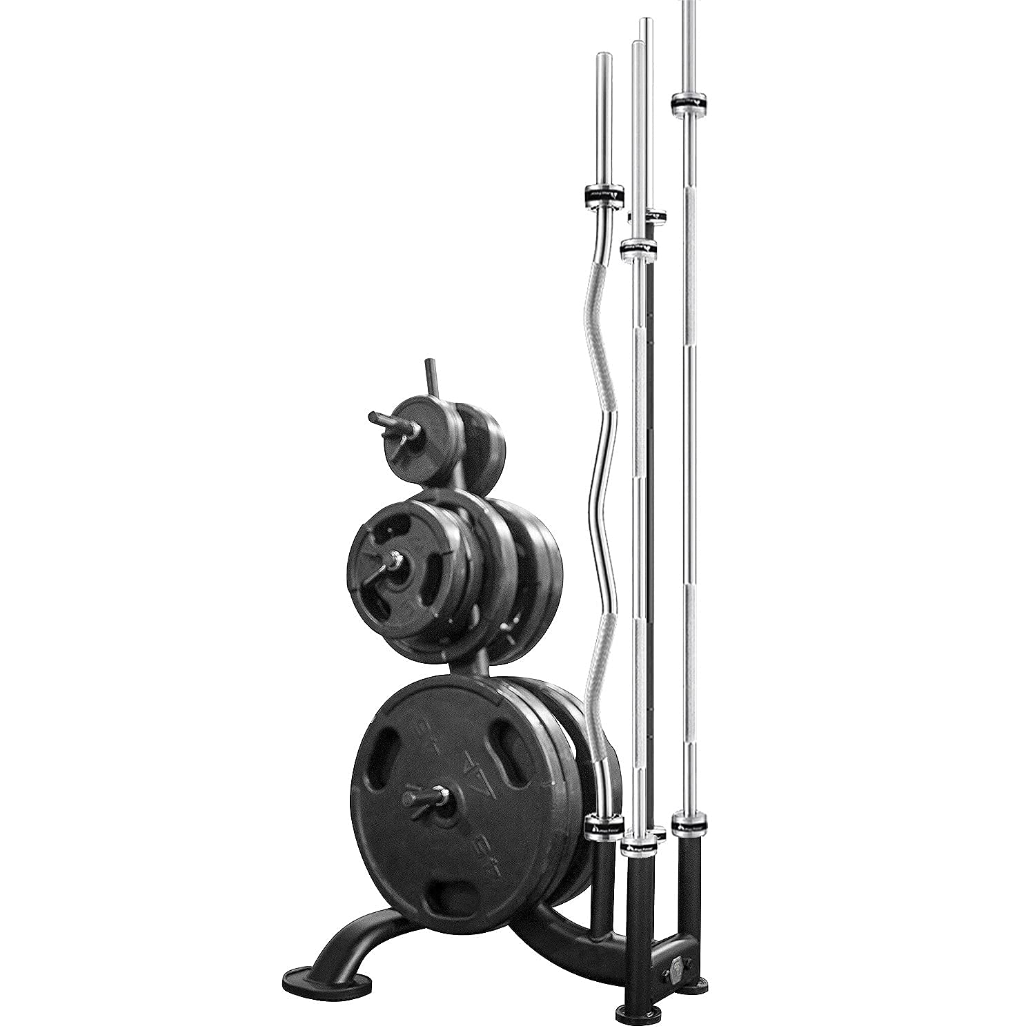 Shape Fit Core Olympic Weight Tree Plate Holder Storage Rack with 660 ...