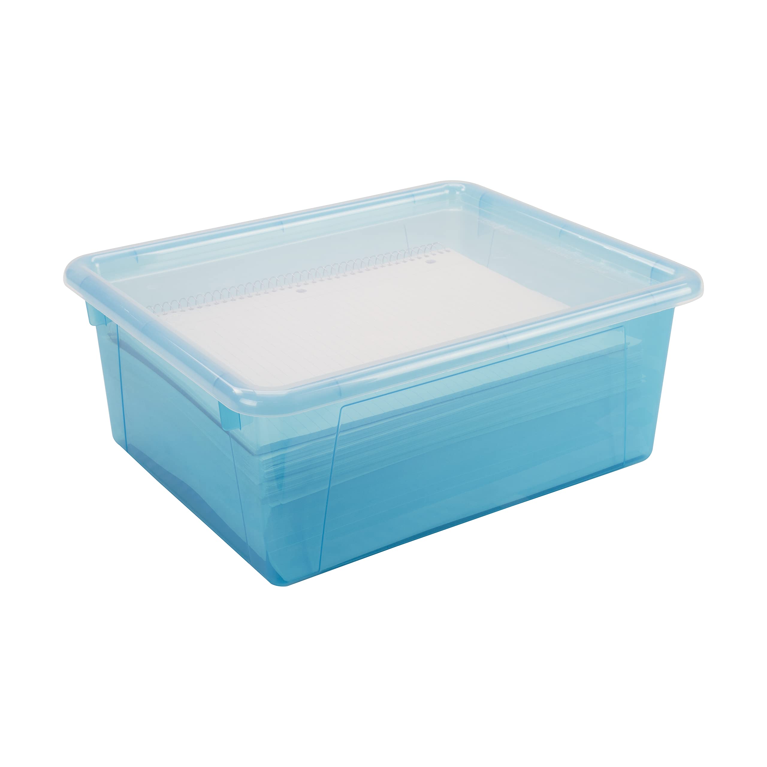 Storex Letter Size Deep Storage Tray â€“ Organizer Bin with Non-Snap ...