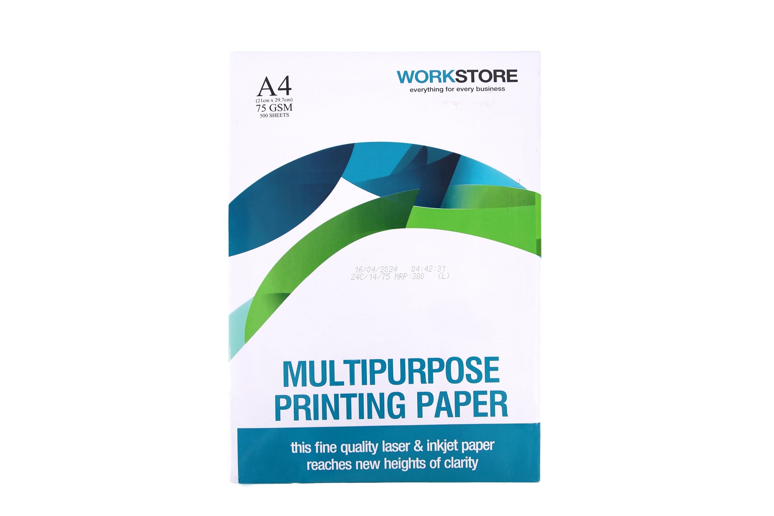 WorkStore Copier and Multipurpose Paper | 1 Ream | 75 GSM | A4 | 500 ...