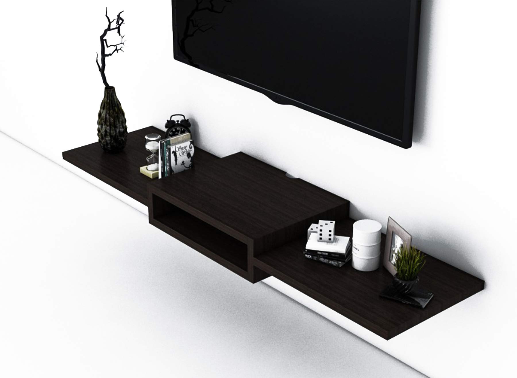 Buy Aart Store Wooden Wall Mounted TV Unit, TV Cabinet for Wall, TV ...