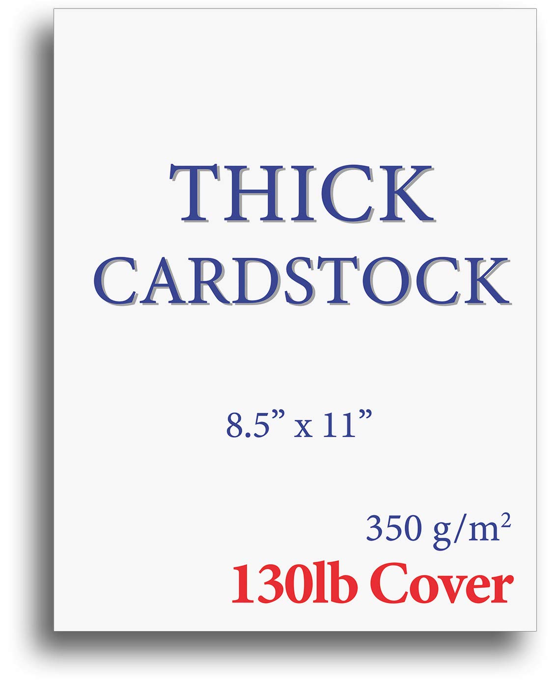 Extra Heavy Duty 130lb Cover Cardstock - Bright White - 350gsm 17pt ...