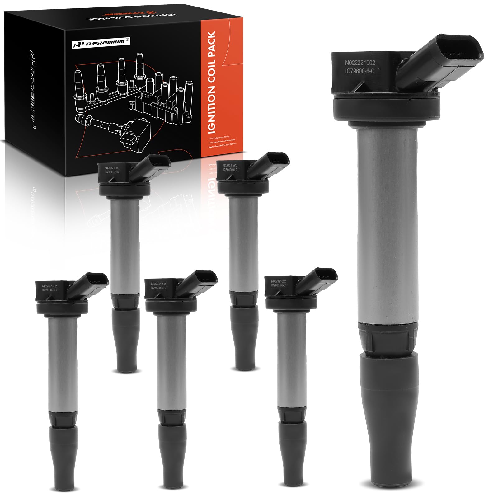 Amazon.com: A-Premium 6PCS Ignition Coil Packs Compatible with Toyota ...