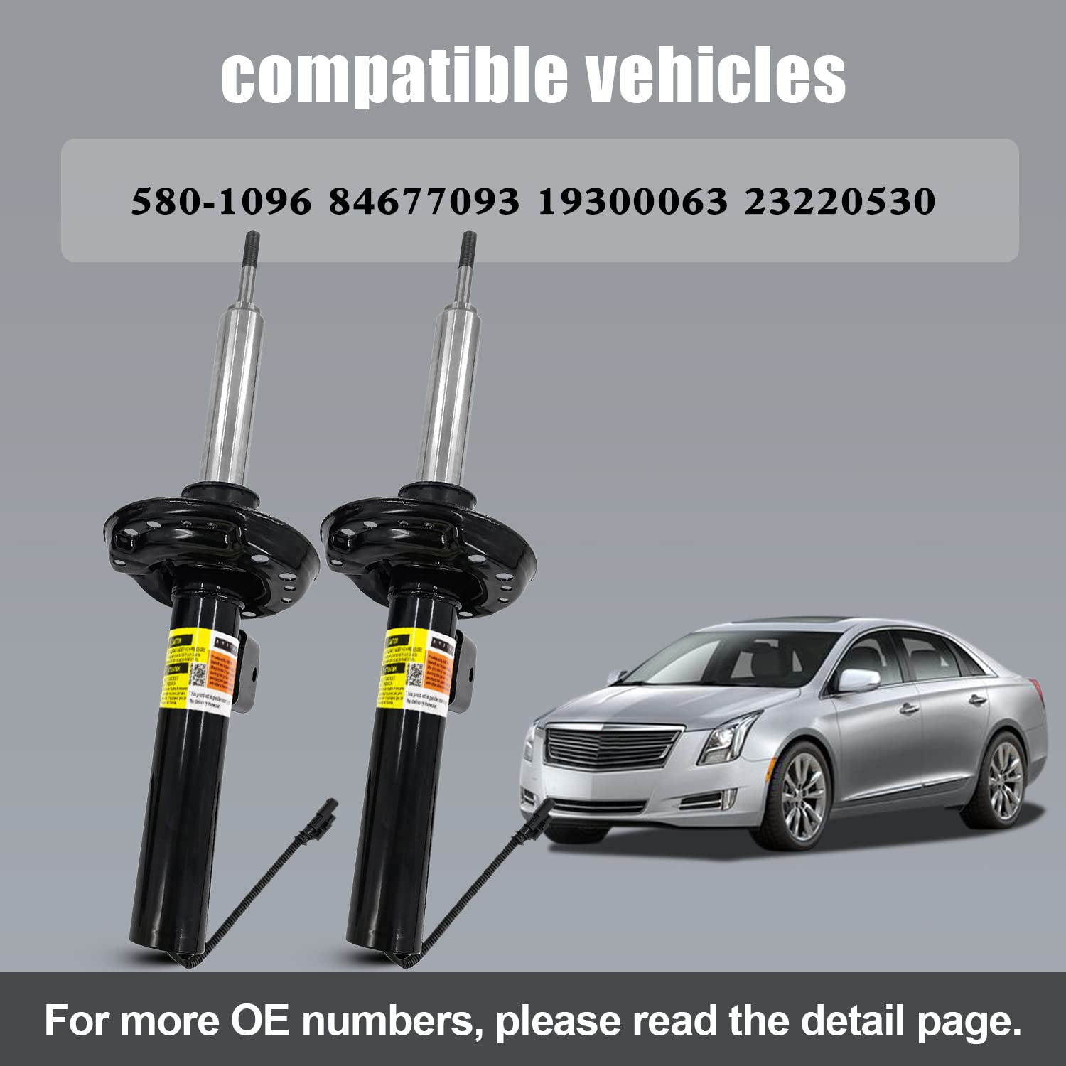 ARSTAK 580-1096 19300063 84677093 Pair Front Shock Struts Absorber with ...