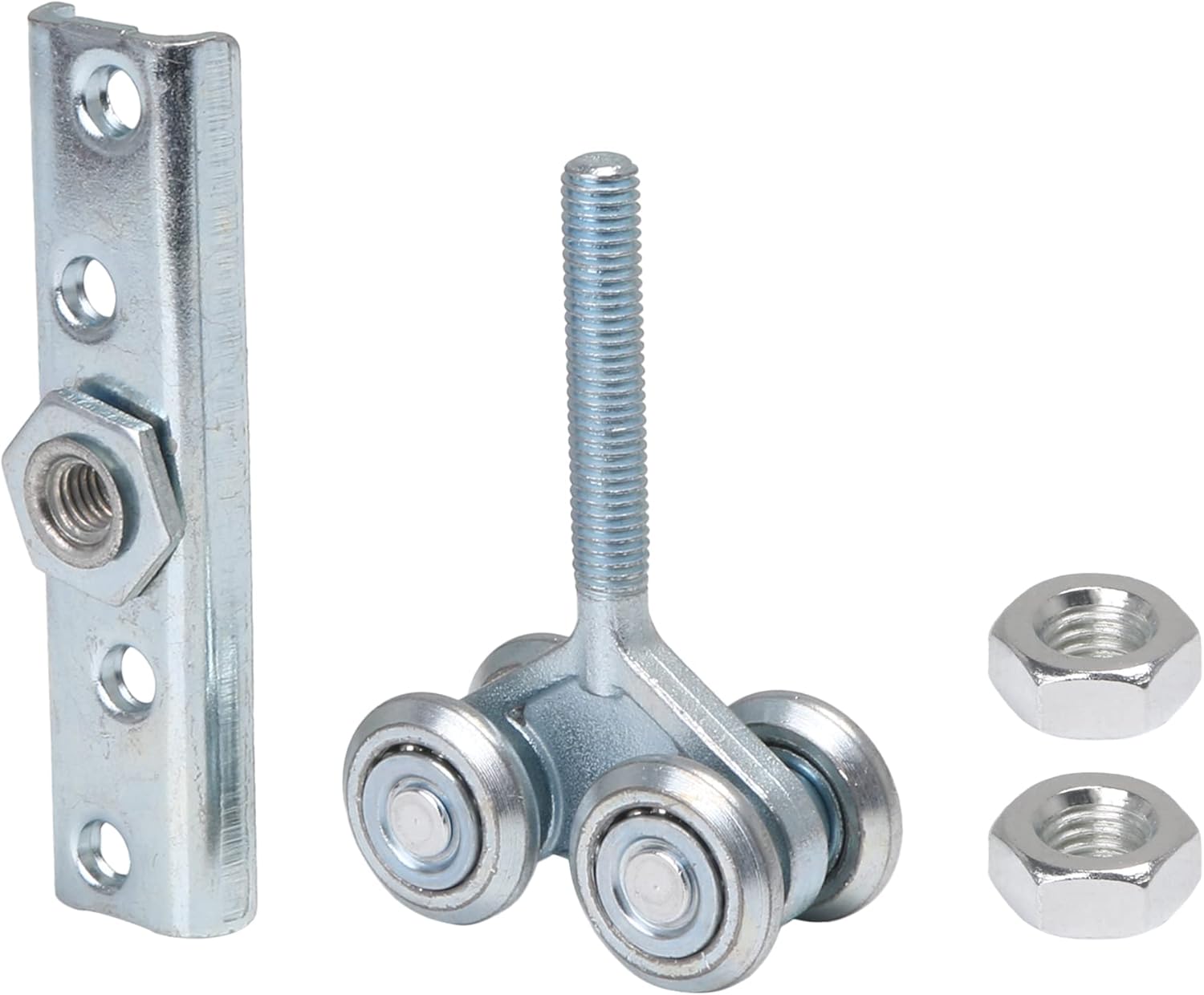 Yibuy Steel Double Wheel Rail Hanging Trolley Sliding Track Roller H4-3 ...