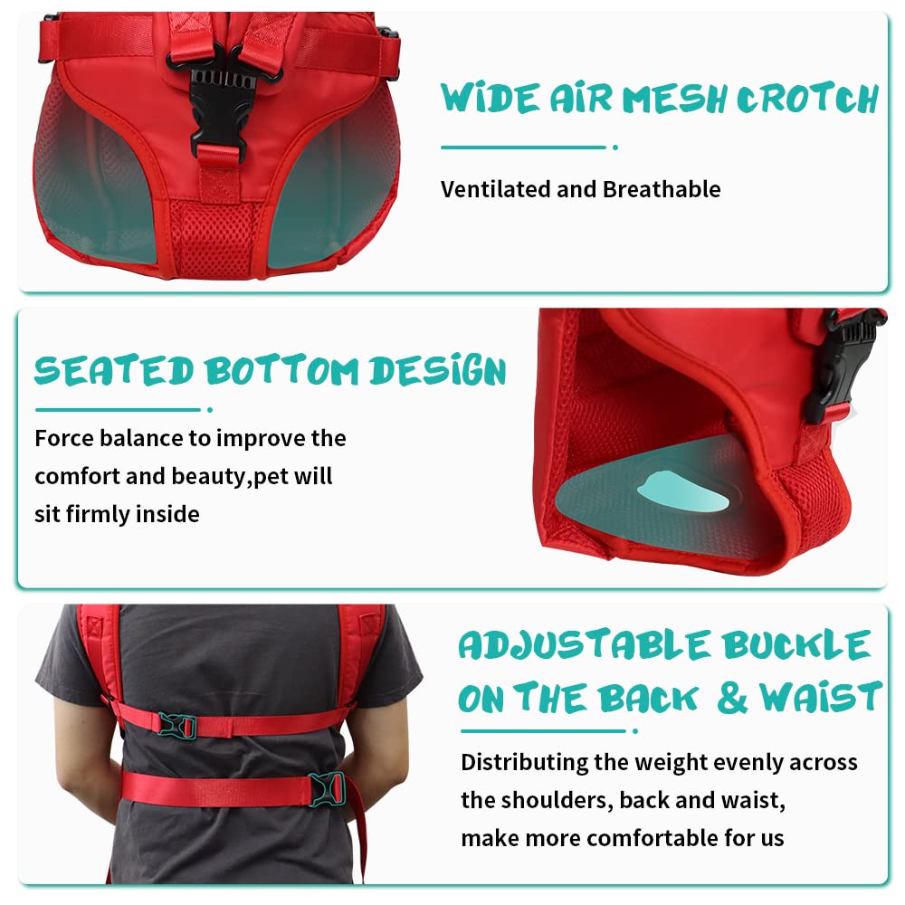 Snapklik.com : Texsens Dog Front Pack Carrier - Adjustable Hands-Free ...