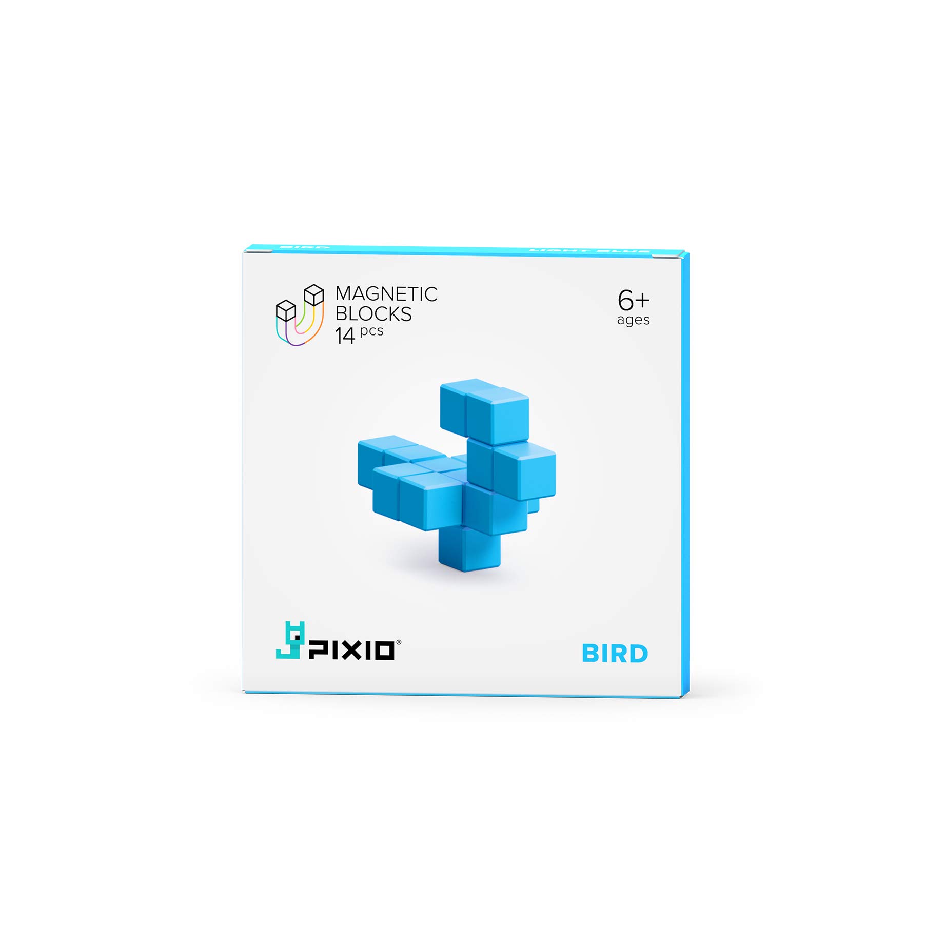 Snapklik.com : PIXIO Light Blue Bird Color Series Magnetic Blocks ...