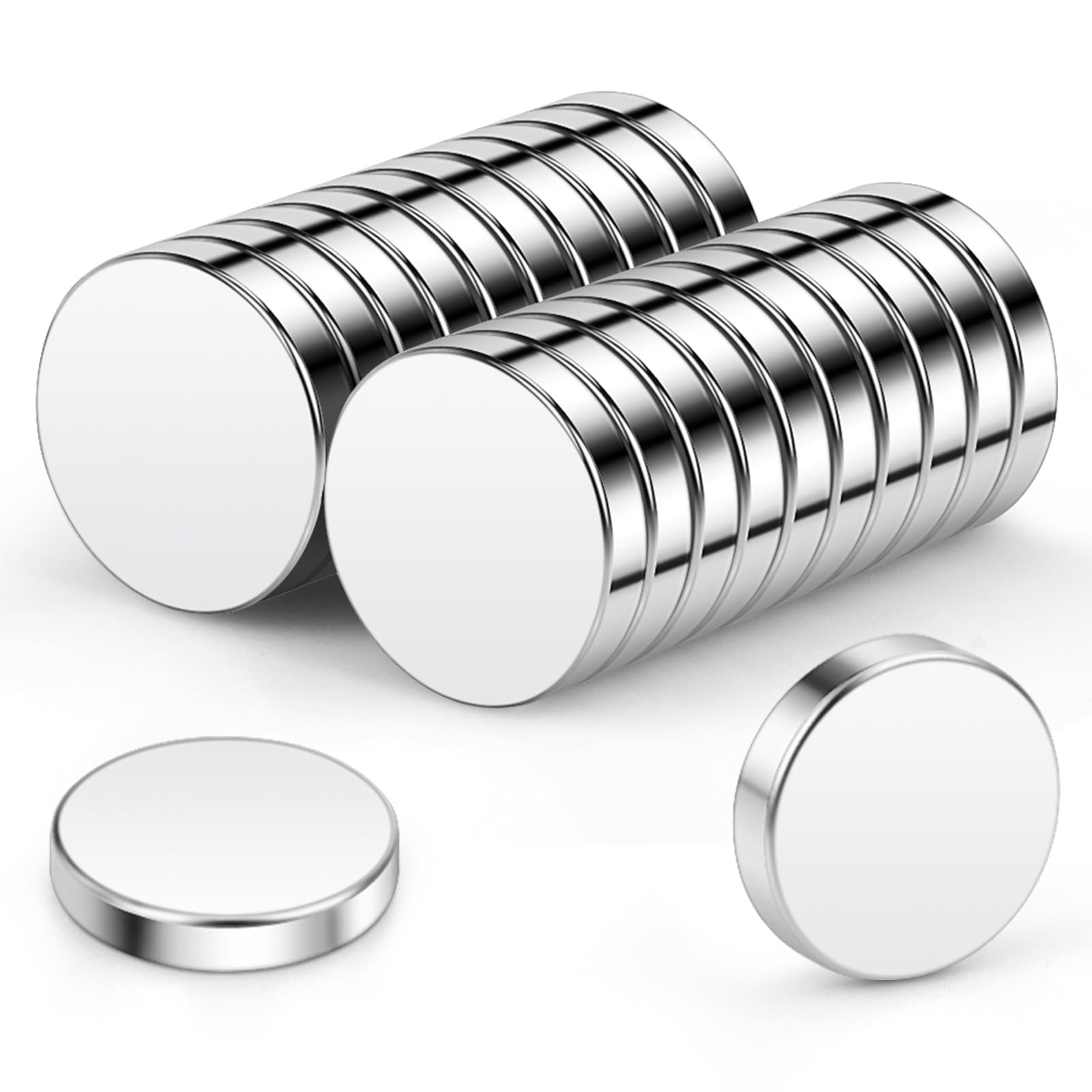 Wukong Round Magnets 10x2mm | 20 Pack, Extremely Strong Mini Magnets ...