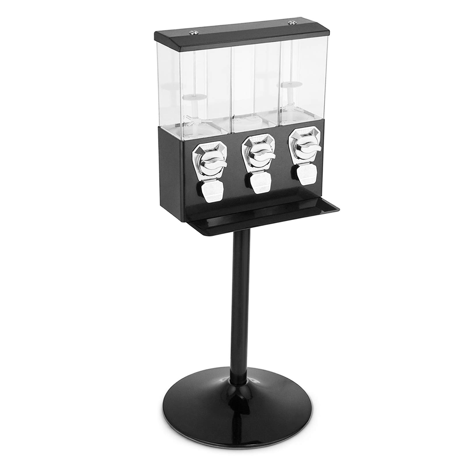 Buy Mophorn Triple Pod Candy Gumball Vending Machine Black Triple Head ...