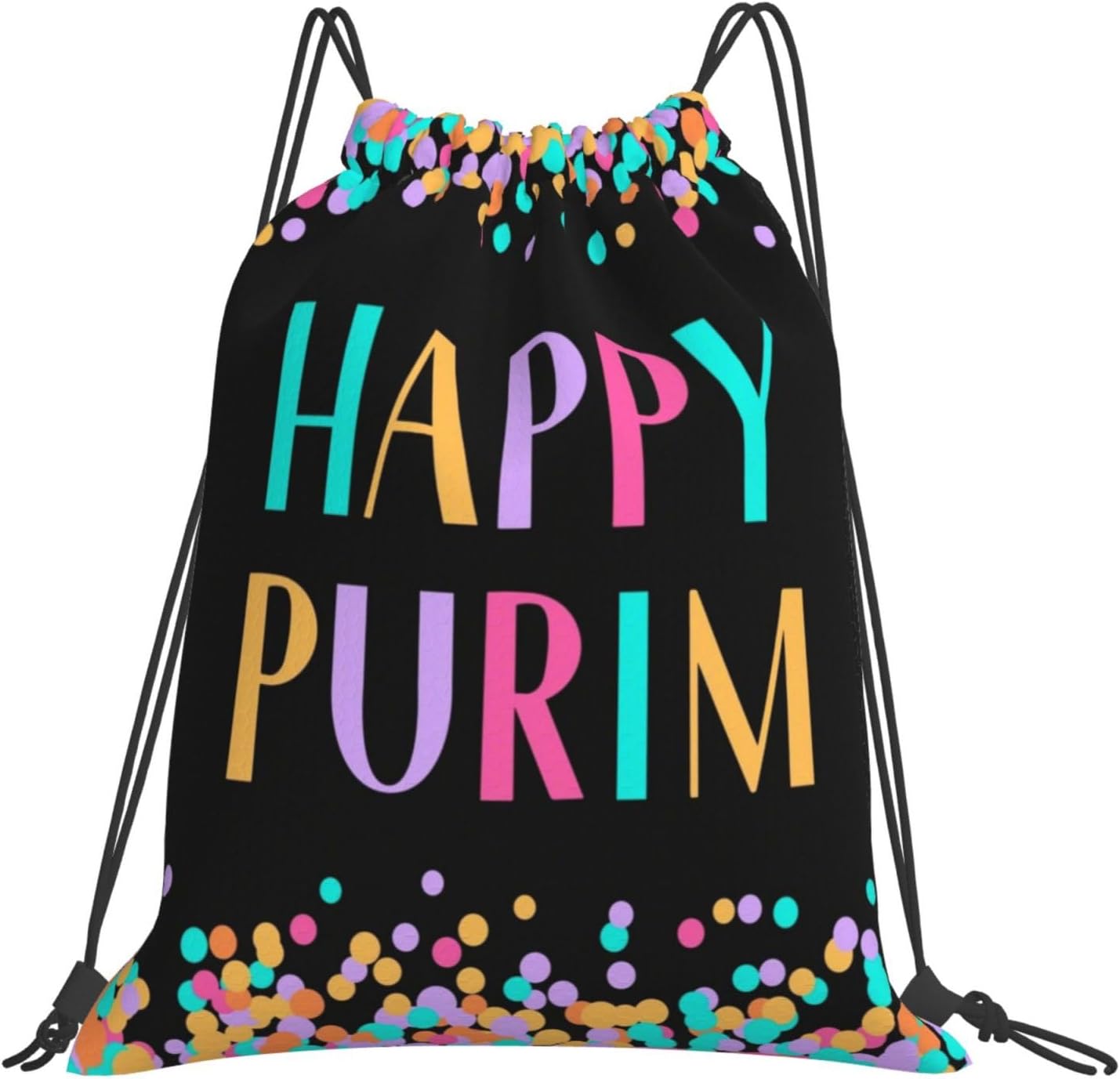 Amazon.com | Happy Purim Day Jewish Carnival Drawstring Bags Waterproof ...