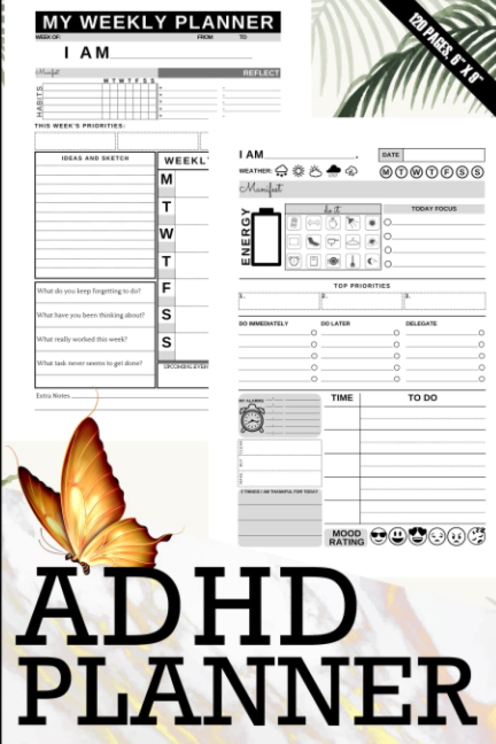 ADHD Planner: A Daily ADHD Planner For Organizing Your Life. No More ...