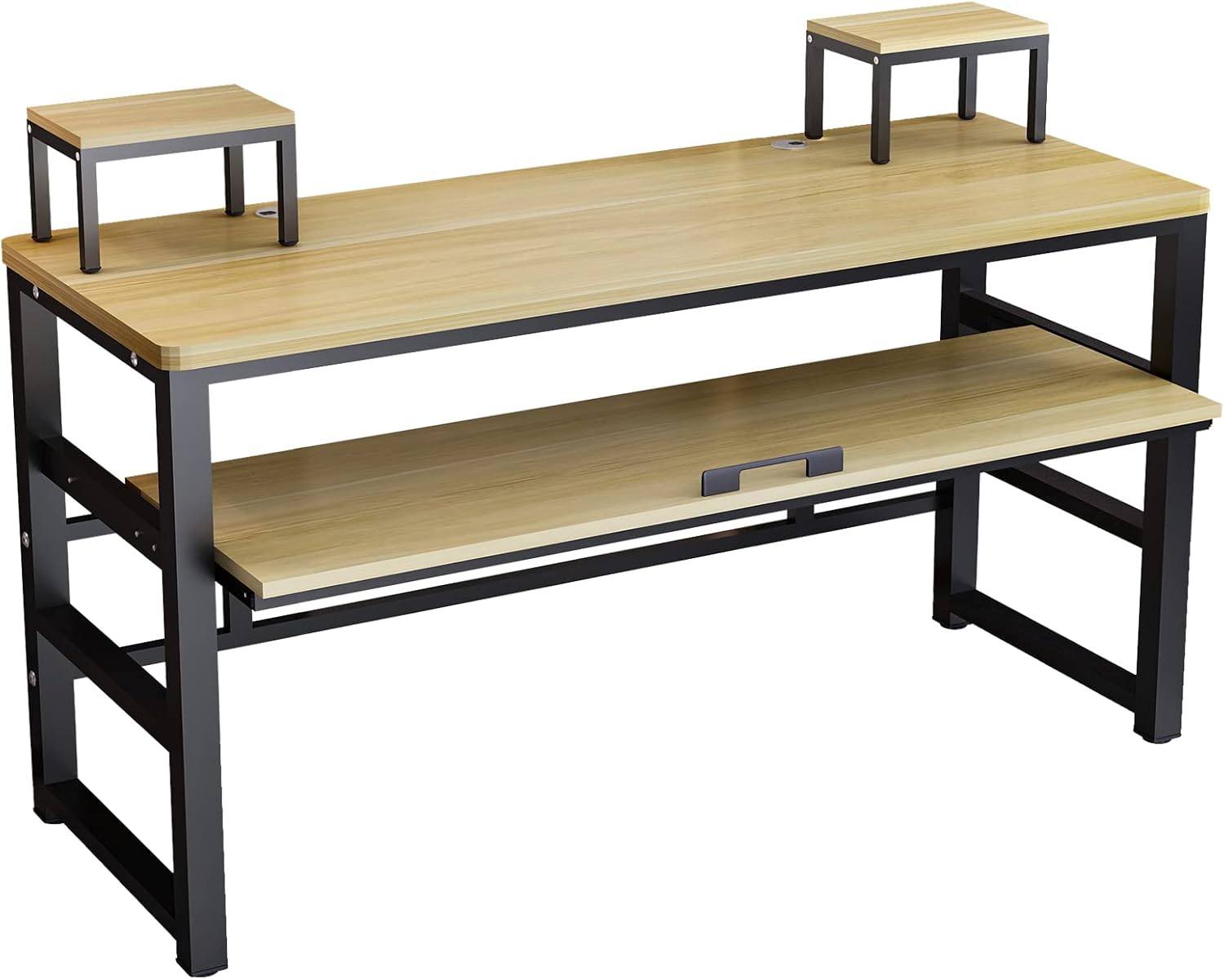 Amazon.com: Zreephy Music Studio Recording Desk with 1 Piano Keyboard ...