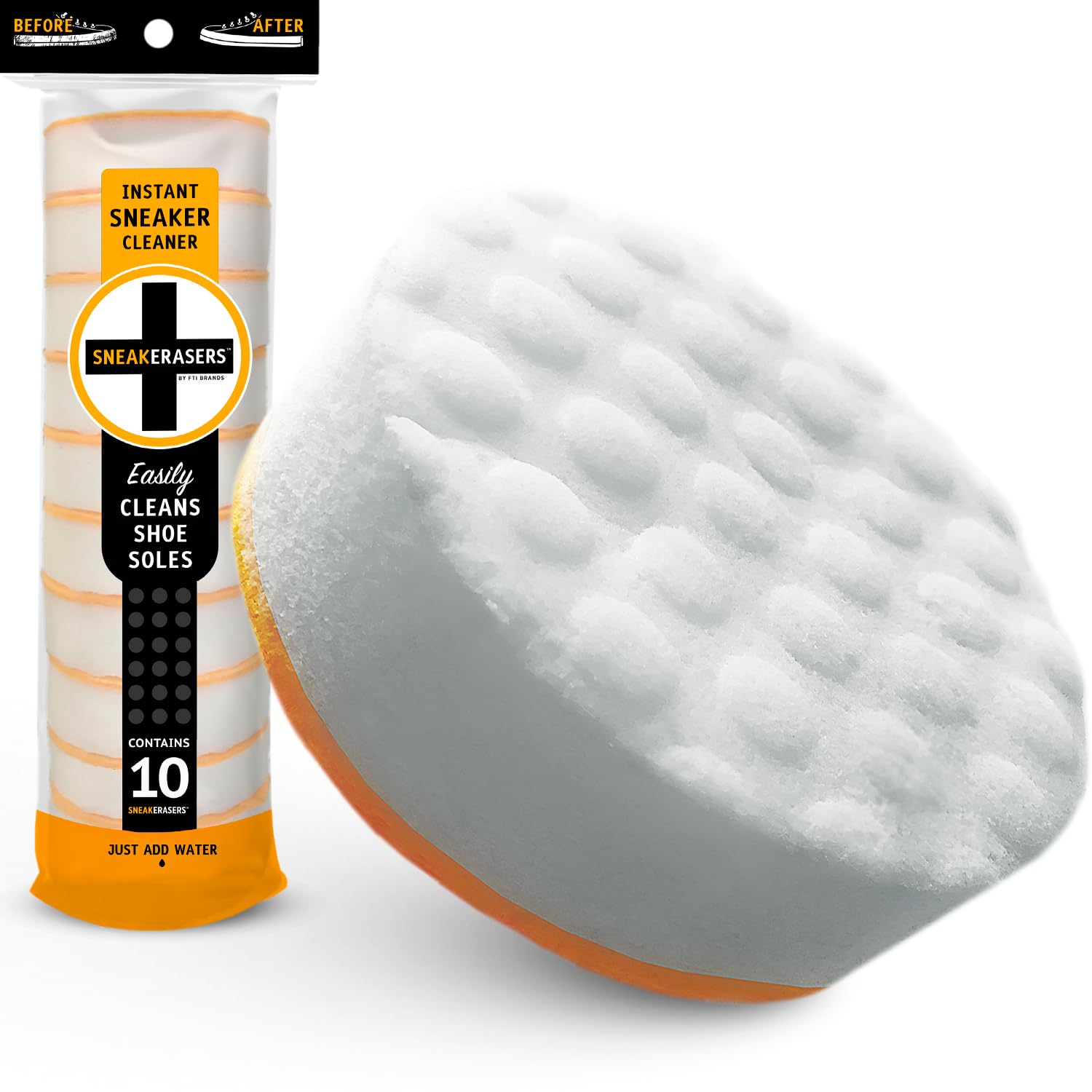 SneakERASERS Instant Sole and Sneaker Cleaner, Premium, Disposable ...