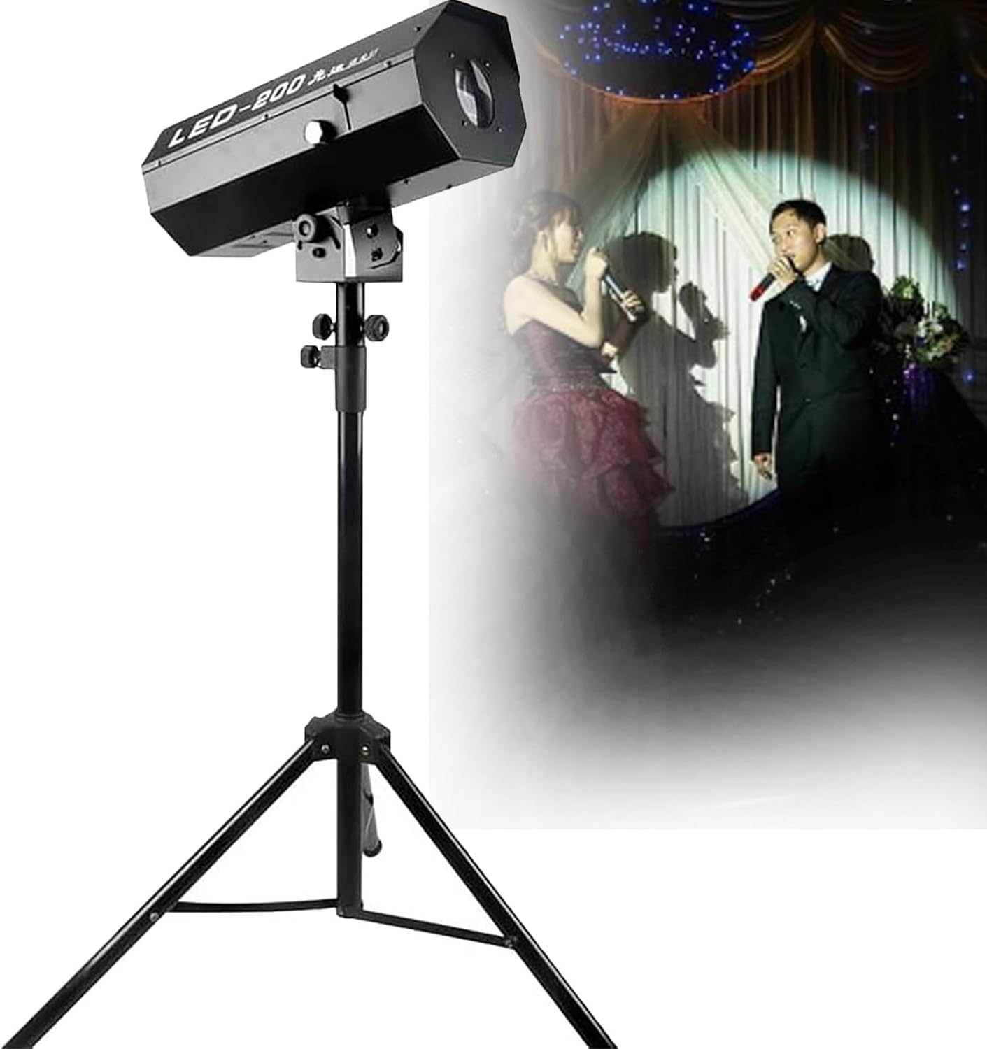 Follow Spotlight with Stand Adjustable Height, 200w Australia | Ubuy