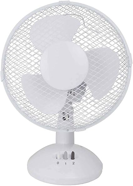 Status Desk Fan, 9 Inch Oscillating Portable Fan, 2 Speed Adjustable ...