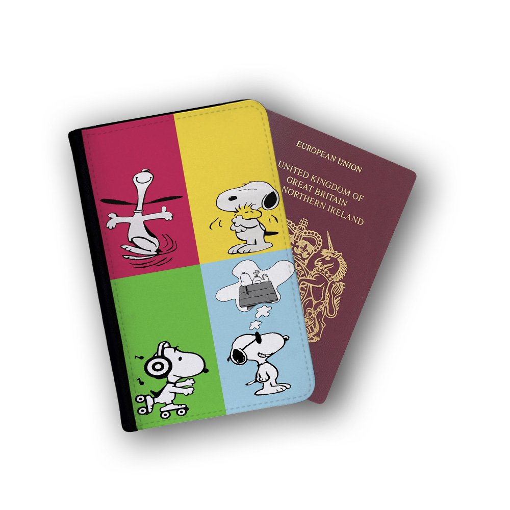 Buy Snoopy Dog Comic Strip Charlie Brown Cute Pet Passport Wallet Card ...