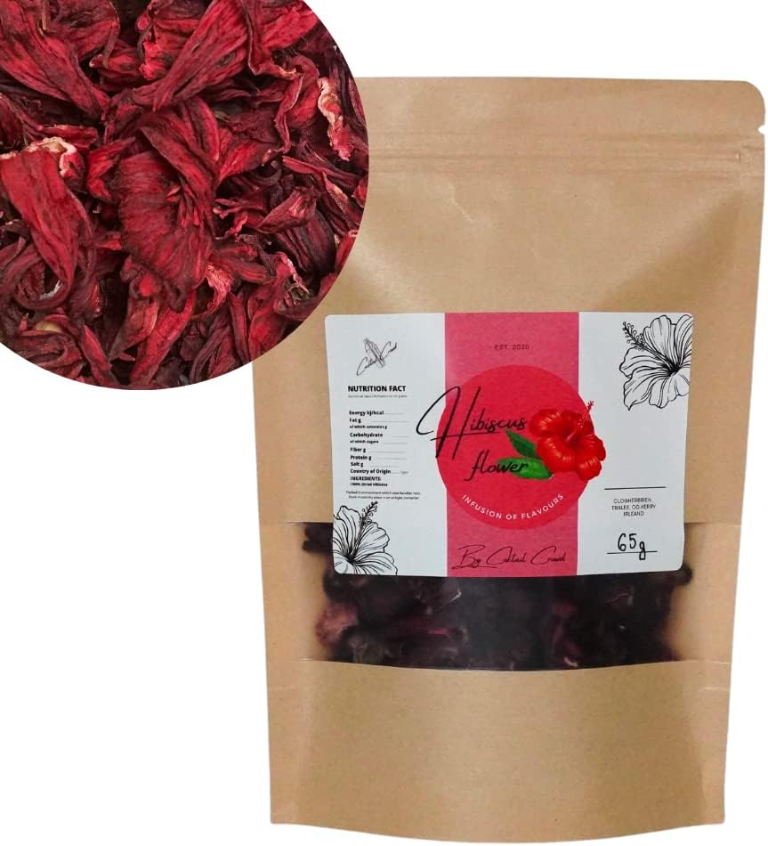 Dried Hibiscus Flower 65g Organic Hibiscus Flowers Tea best for ...
