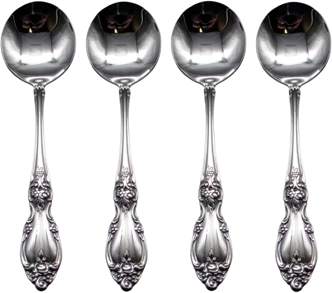 Amazon.com: Oneida Louisiana 18/8 Stainless Steel Round Bouillon Spoon ...