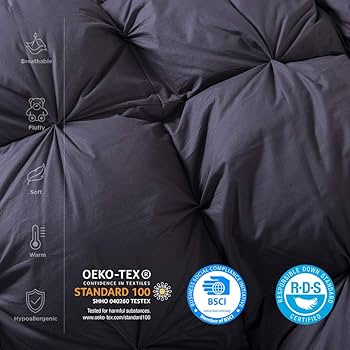 Down Comforter Fill Weight Charts