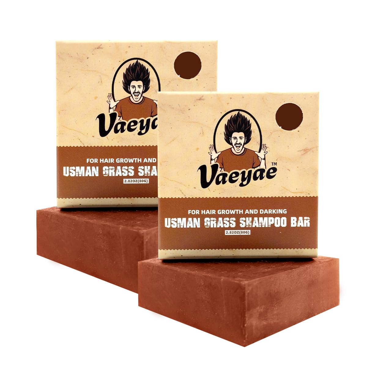 Amazon.com : VAEYAE Usman Grass Black Shampoo Bar For Thinning ...