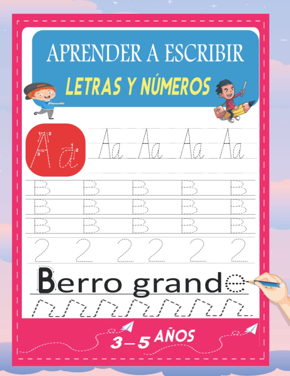 Buy Aprender A Escribir Letras Y Números 3-5 Años: Libro preescolar de ...