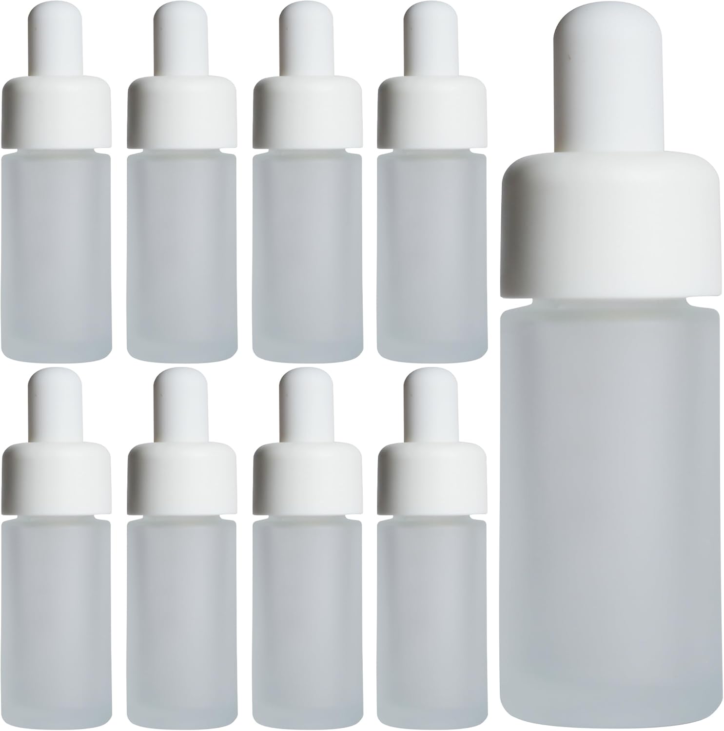Amazon.com: 12 Count Empty .5 Ounce Frosted White Glass Tincture ...