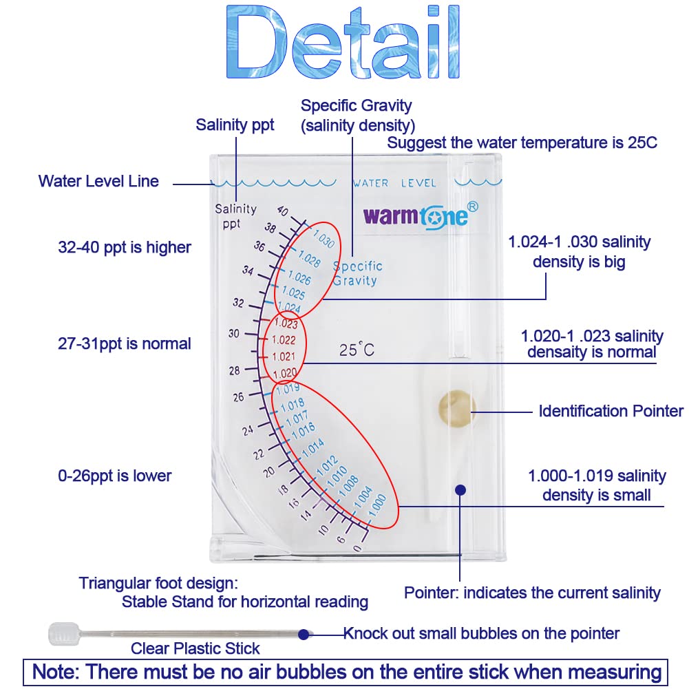 Snapklik.com : Salinity Tester, Sea Specific Gravity Test For Fish Tank ...