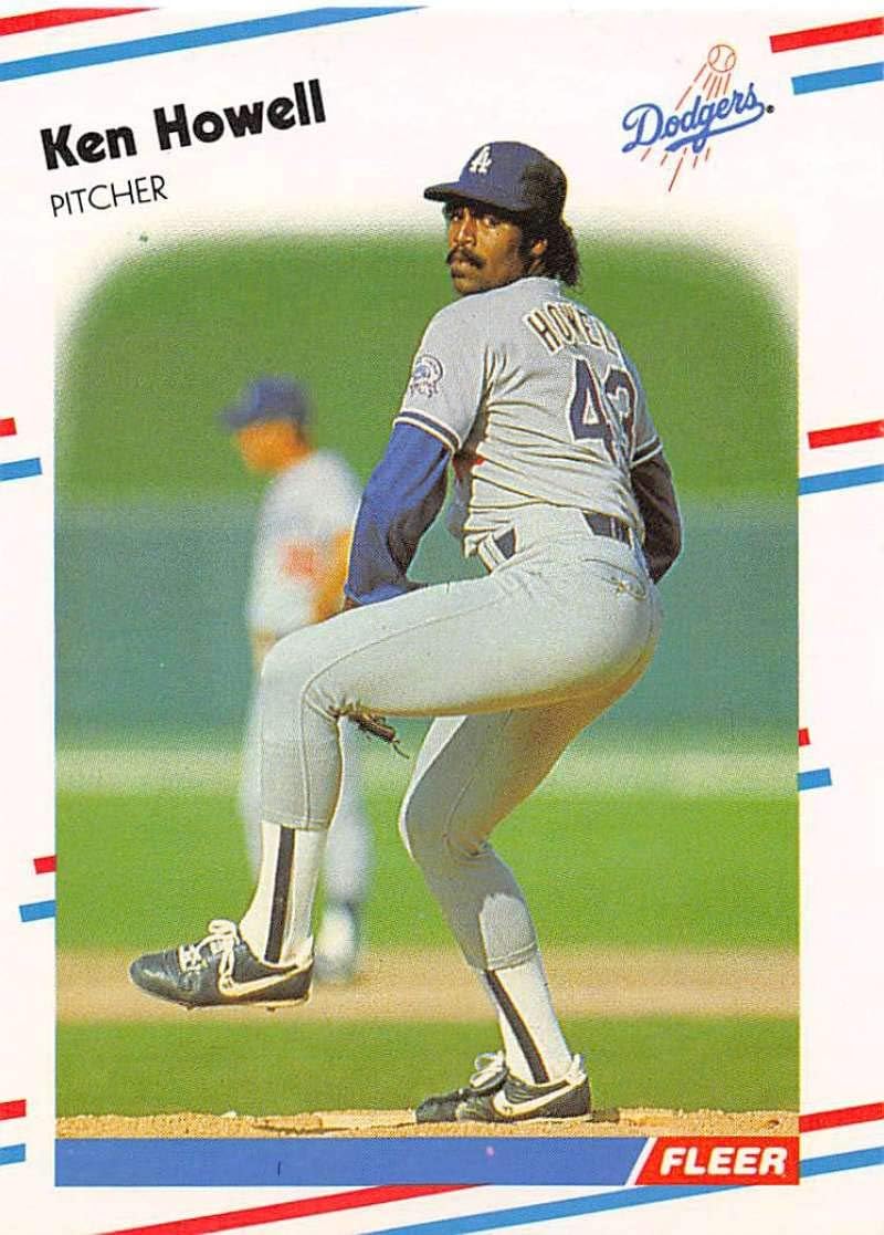 Amazon.com: 1988 Fleer Baseball #520 Ken Howell Los Angeles Dodgers ...