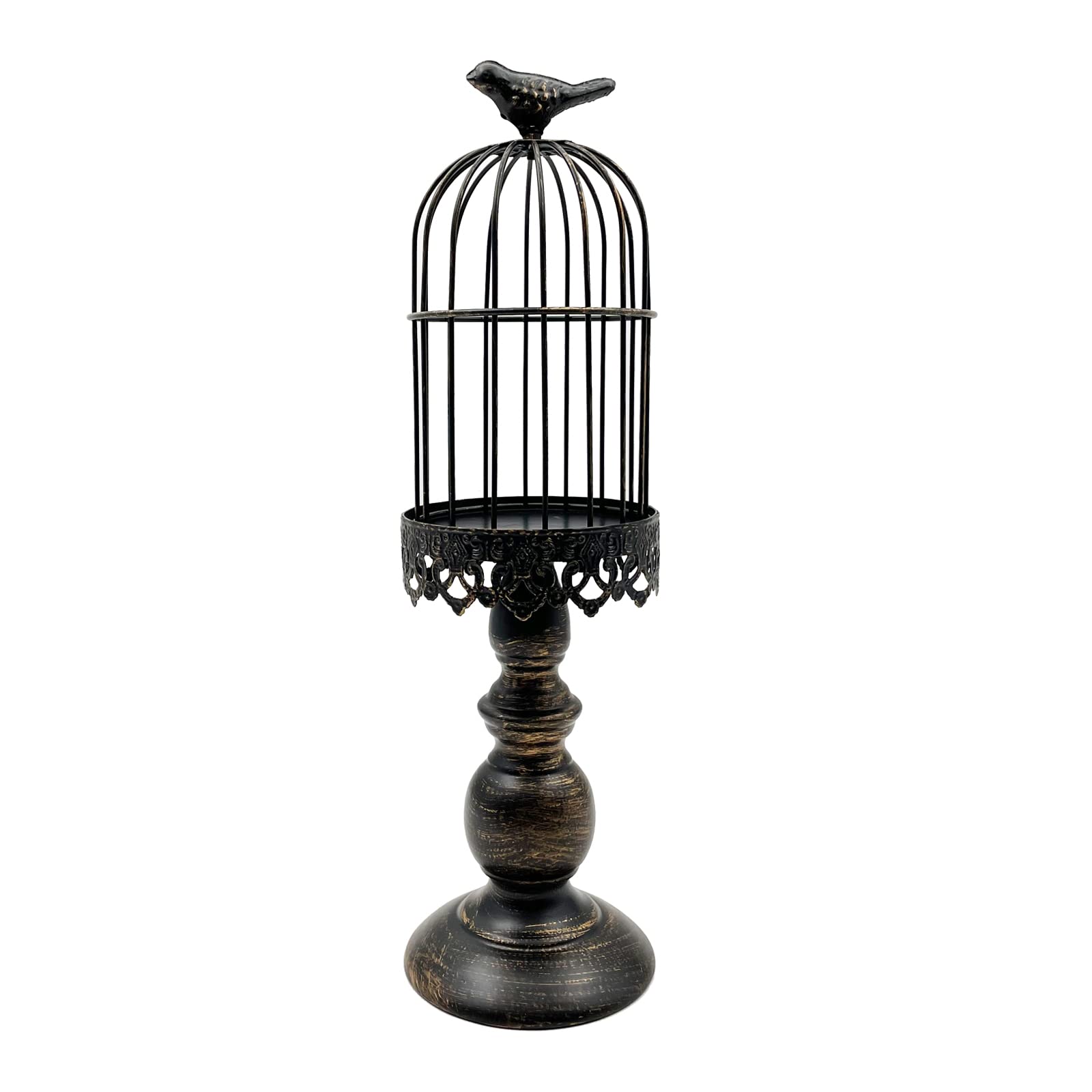 Amazon.com: Retro Shabby Candle Holder, Bird Cage Decor,Decorative ...