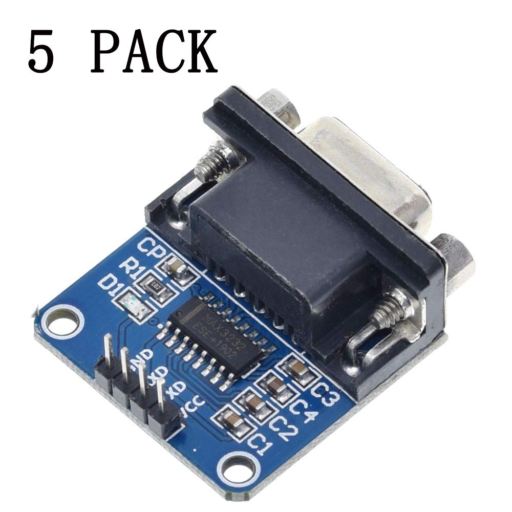 Buy Anmbest 5PCS MAX3232 3.3V to 5V DB9 Female RS232 Serial Prot to TTL ...