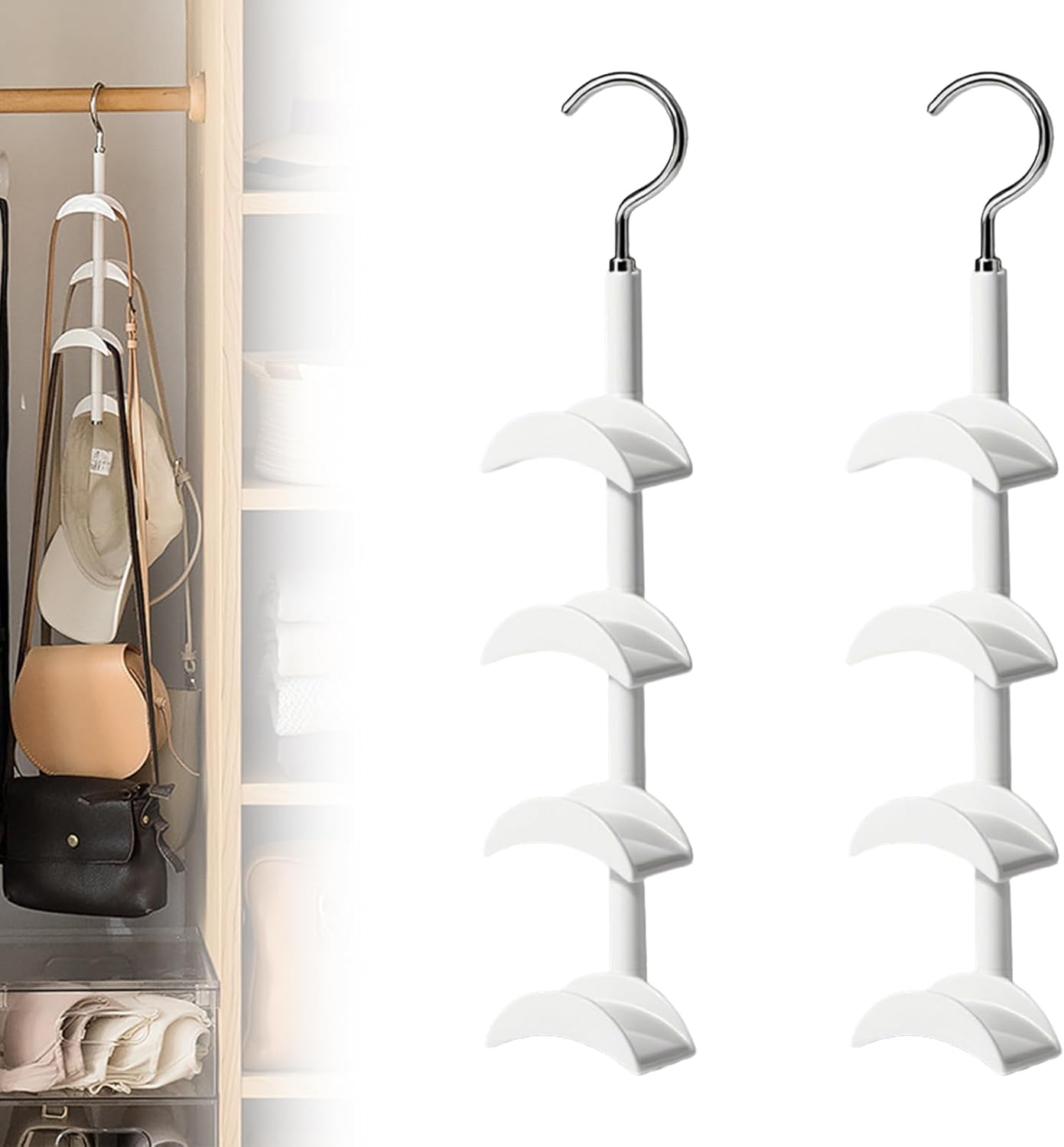 Handbag Storage, Pack of 2 Bag Storage, Multifunctional Bag Hanger ...