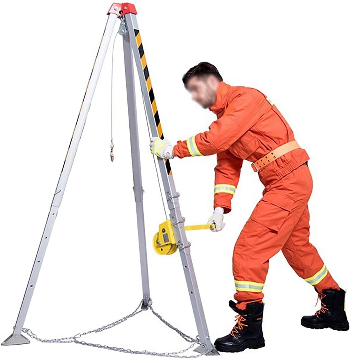 Foldable rescue safety tripod, Portable Aluminum Enclosed space tripod ...