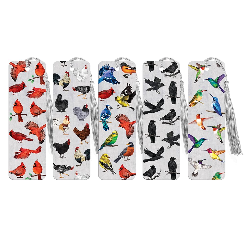 Amazon.com: WIRESTER Set of 5 Paper Bookmarks with Tassel for Students ...