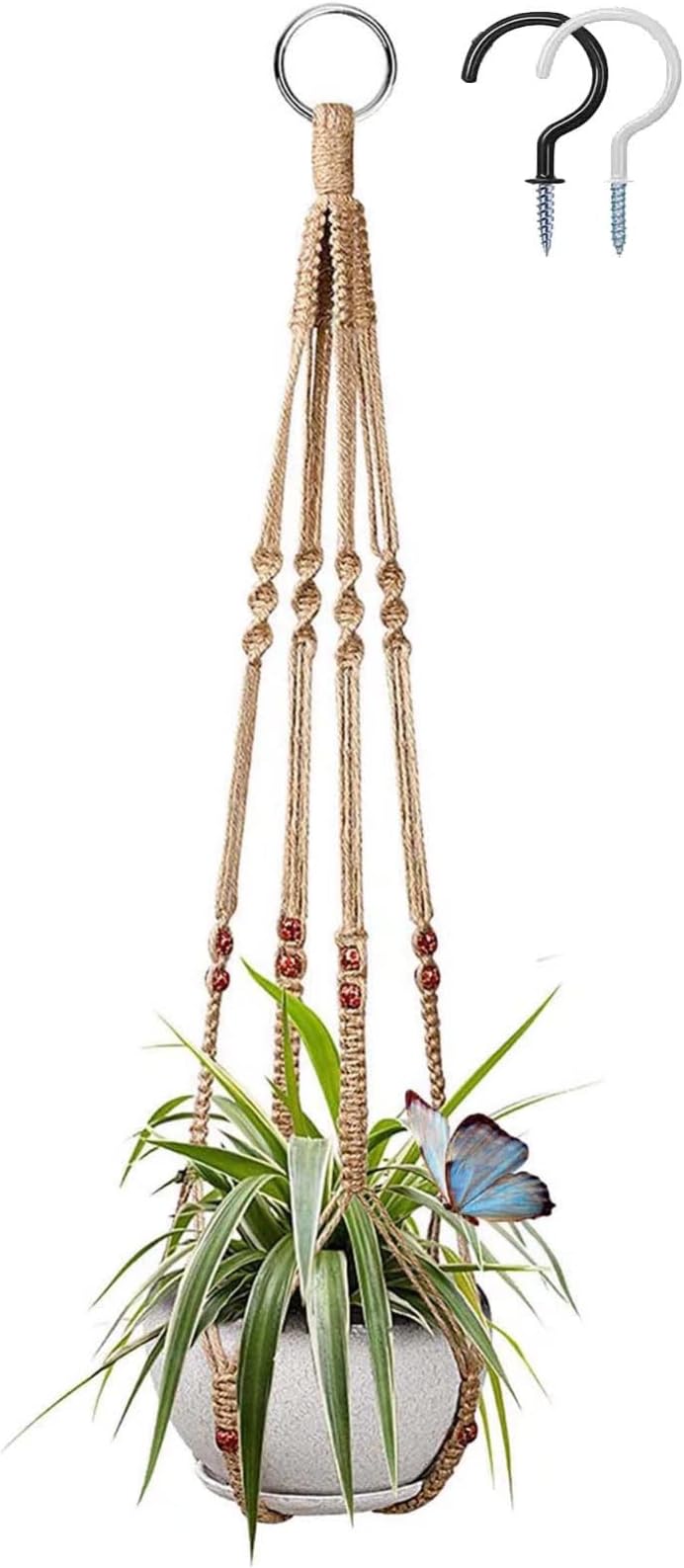 Amazon.com: beongfc 2 Pack Plant Hanger - 29.5" & 23.5" Hanging ...