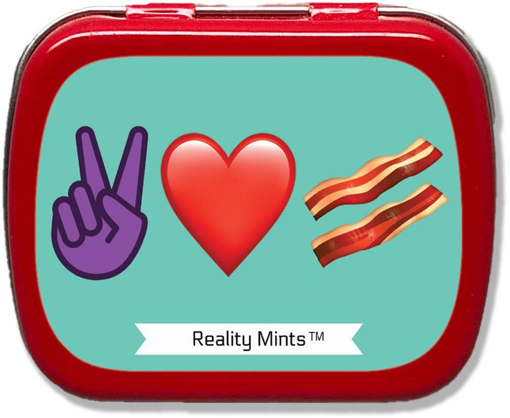 Amazon.com: Peace Love Bacon Mints Funny Bacon Gags for Friends Cute ...