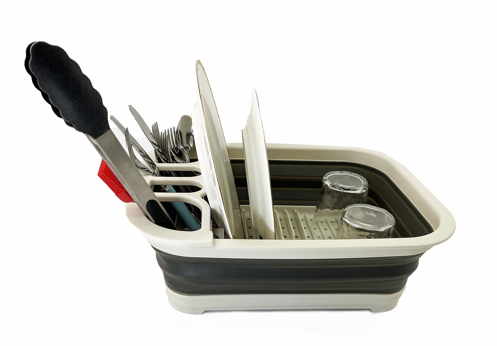 Snapklik.com : SAMMART 73L (1.9 Gallon) Collapsible Dish Drainer