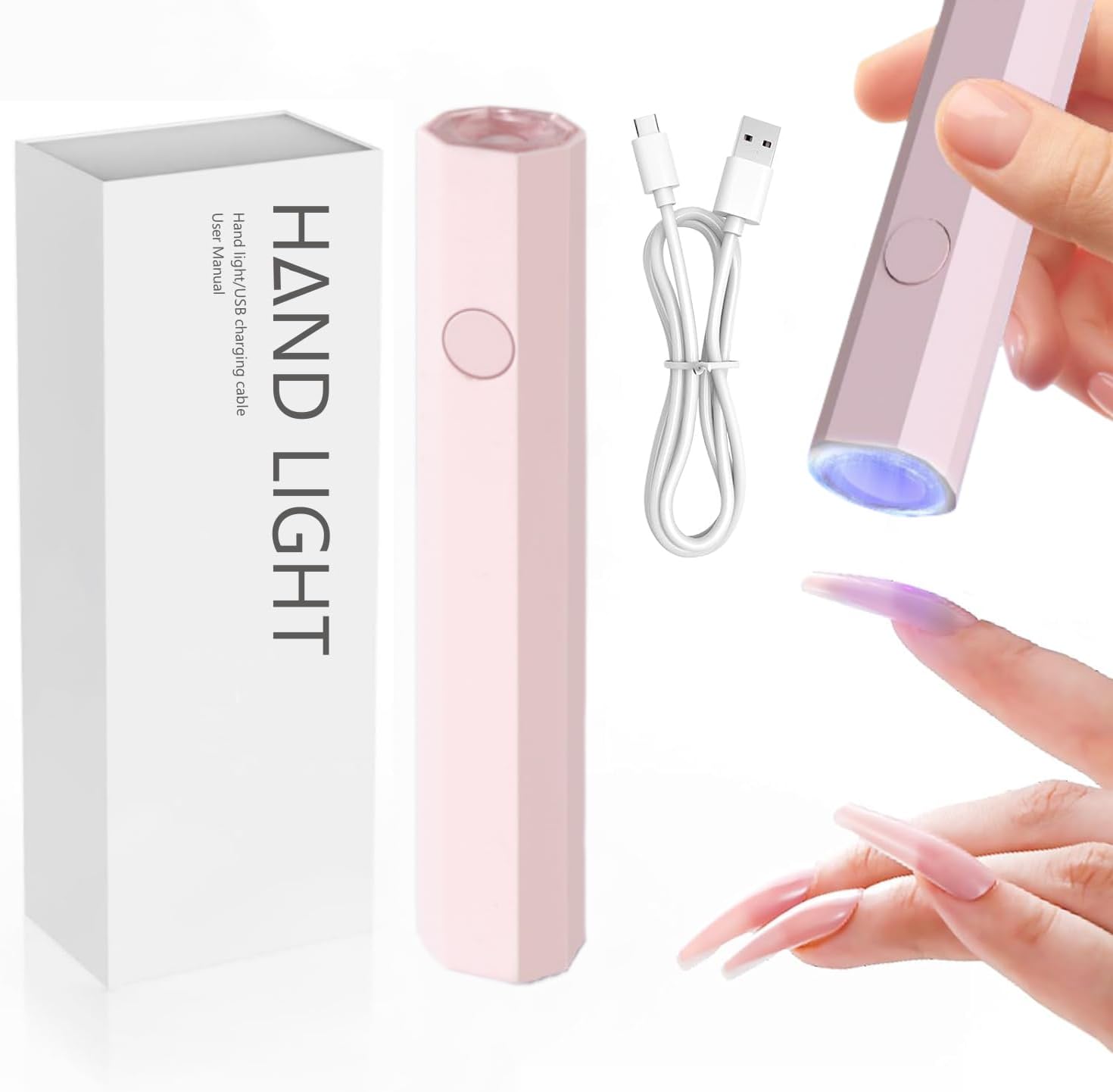 Amazon.com: FUPUAII UV Nail Lamp, Mini UV Light for Nails, Handheld NV ...