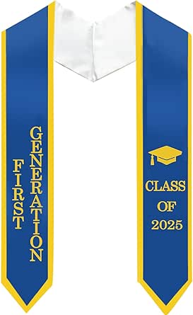 Amazon.com: Ramciyo First Generation Graduation Stole - 72'' Class of ...