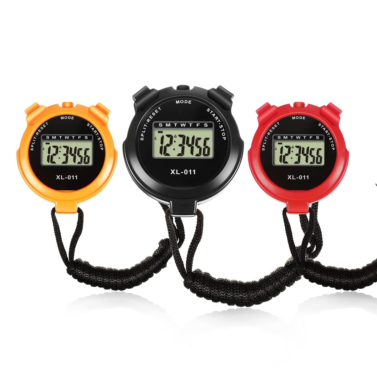 Sports Stopwatch Timer 3 Pieces, Multi-Function Sport Digital Stopwatch ...