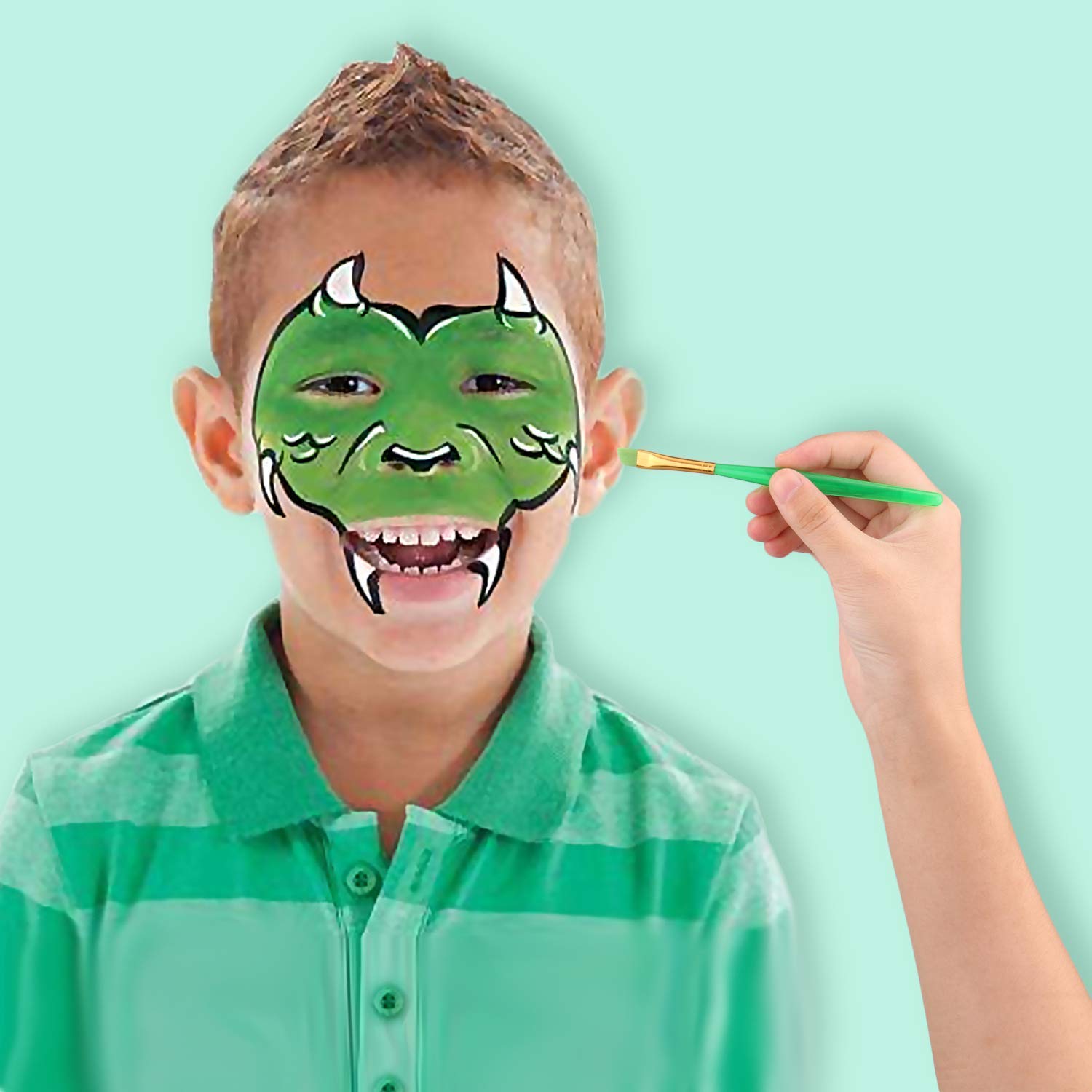 Simple Dragon Face Paint