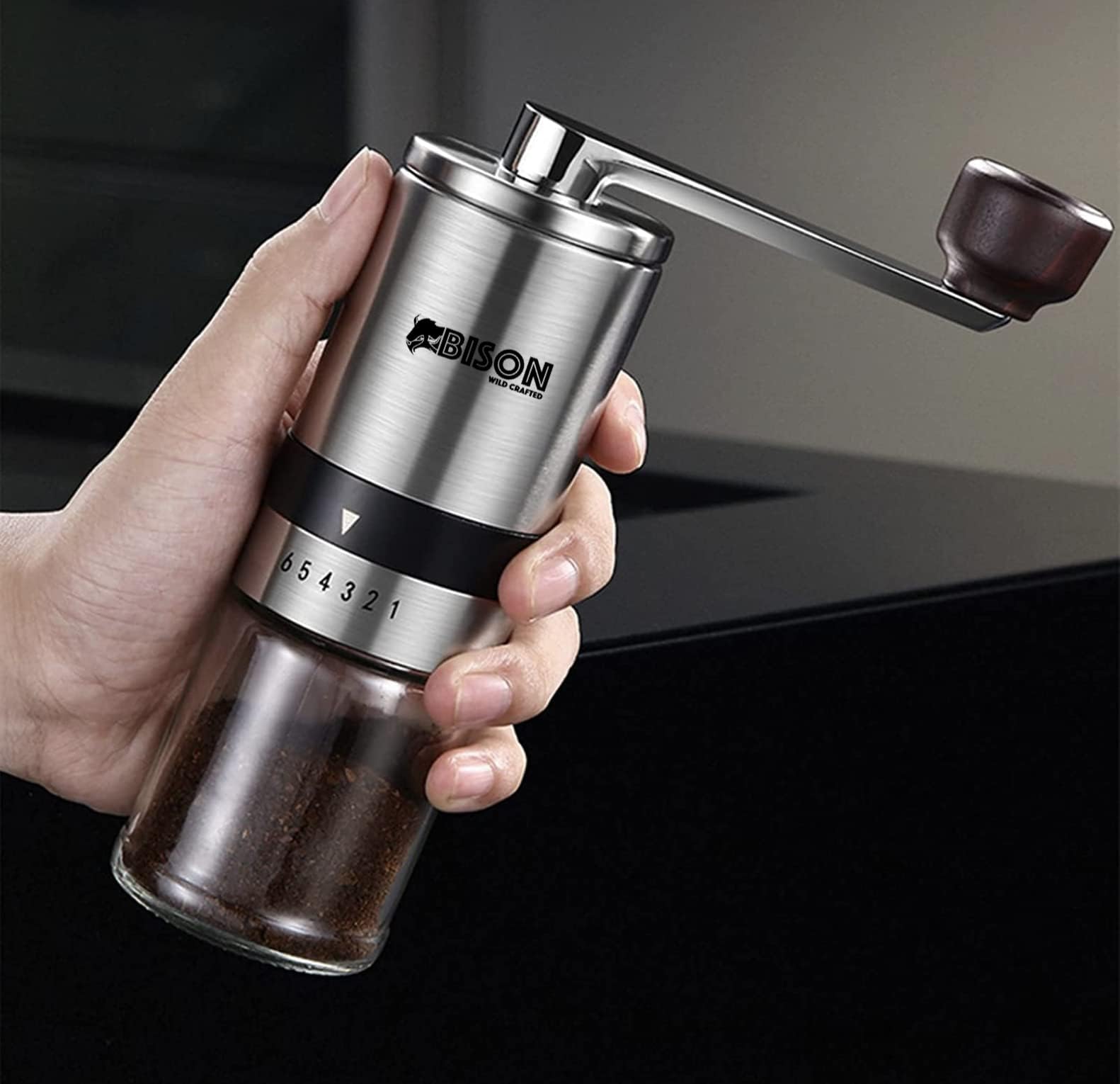 Buy Cafe JEI Manual Coffee Grinder with Adjustable Settings - Ceramic ...