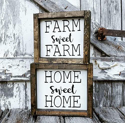 Amazon.com: Home Sweet Home Sign | Farm Sweet Farm Sign | Cottage ...